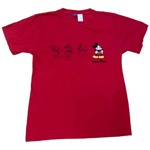 Disney | Shirts | Red Disney Mickey Mouse Graphic Tshirt L | Poshmark